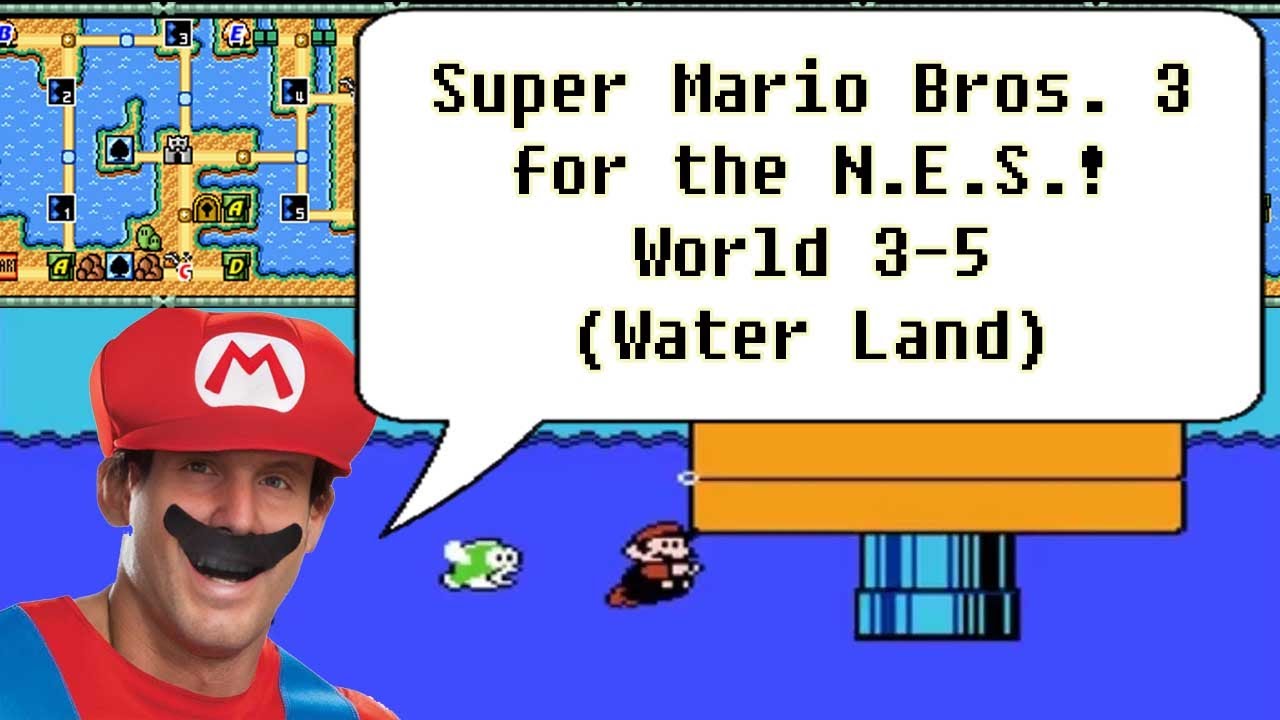 (WORLD 3-5 – Water Land) Let’s Play: Super Mario Bros. 3 (NES) # ...